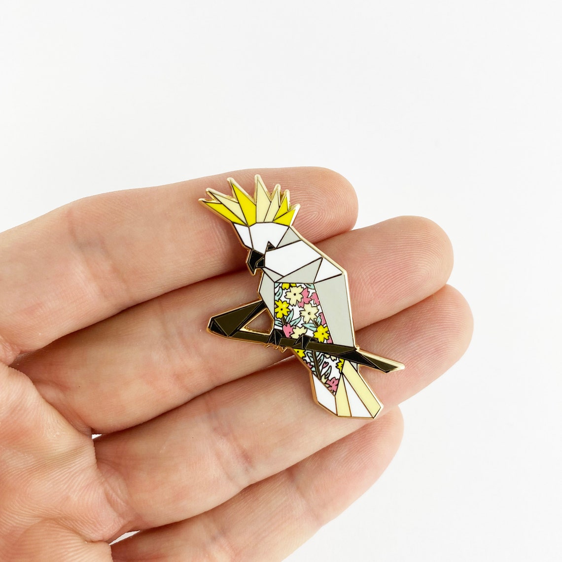 Origami Cockatoo Enamel PinCockatoo Pincockatoo | Etsy