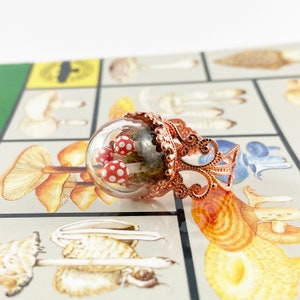 Toadstool Mushroom Terrarium Ring,forest Ring,nature Jewelry,magic ...