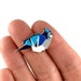 Bluejay Enamel Pin,enamel Pins,blue Jay Pin,bluejay,origami Bird,bird ...