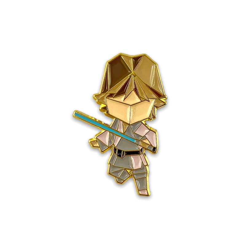 Luke Skywalker Origami Pin, Star Wars Gift, Nerd Gift, Geek Gift - Etsy