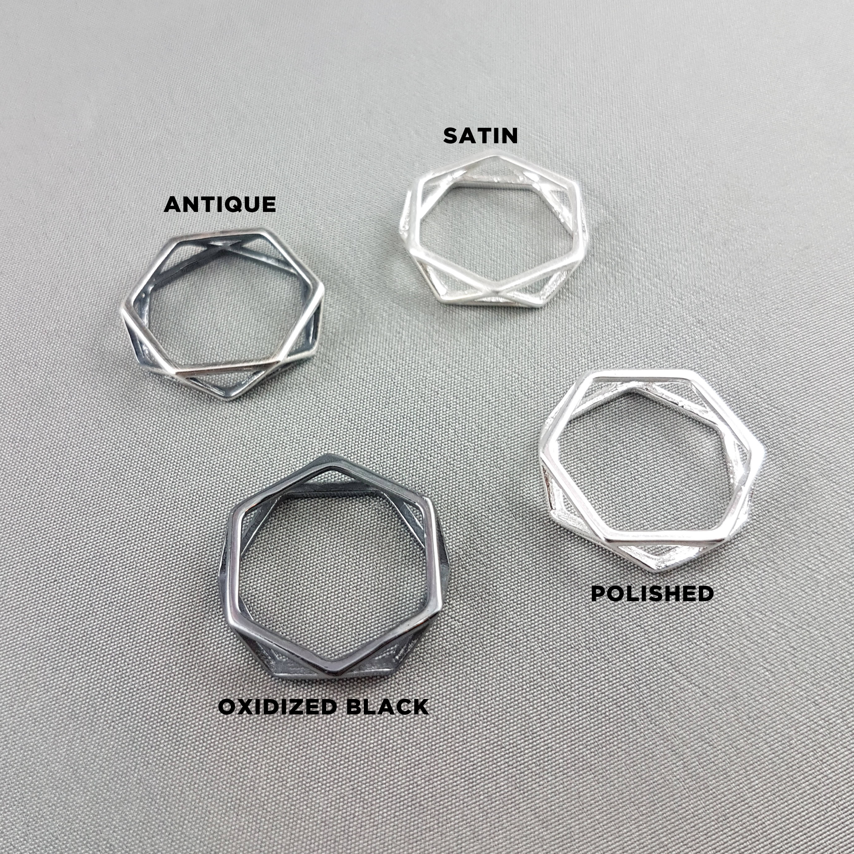Geometric Sterling Silver Origami Ring,origami Jewelry,first ...