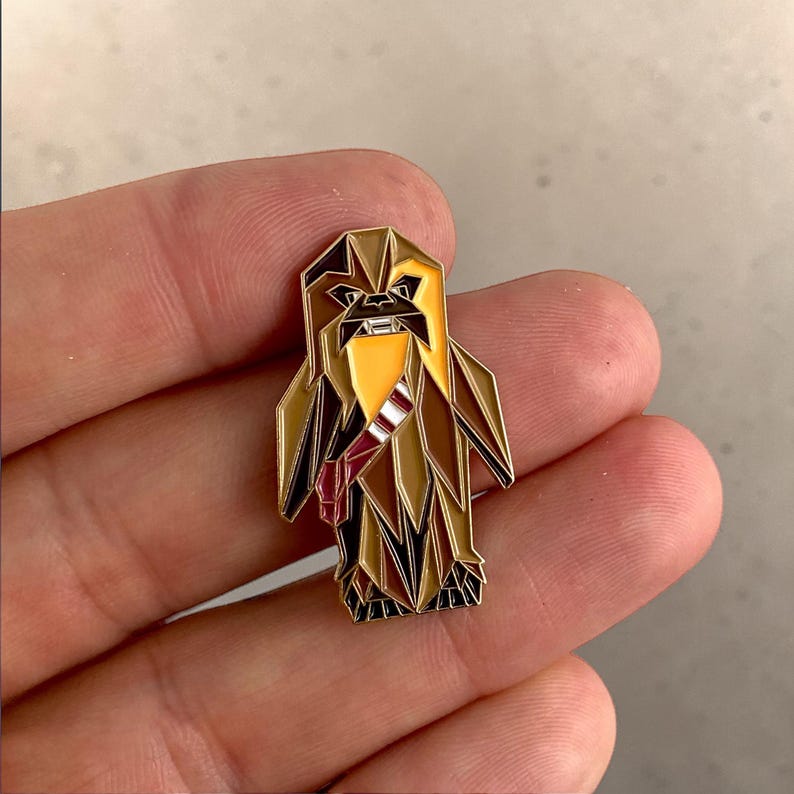 Chewbacca Enamel Pin – Star Wars Gift, Wookiee Pin Badge, Star Wars Fan ...