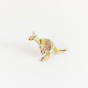 Origami Kangaroo Enamel Pin,kangaroo Enamel Pin,kangaroo Pin,kangaroo ...