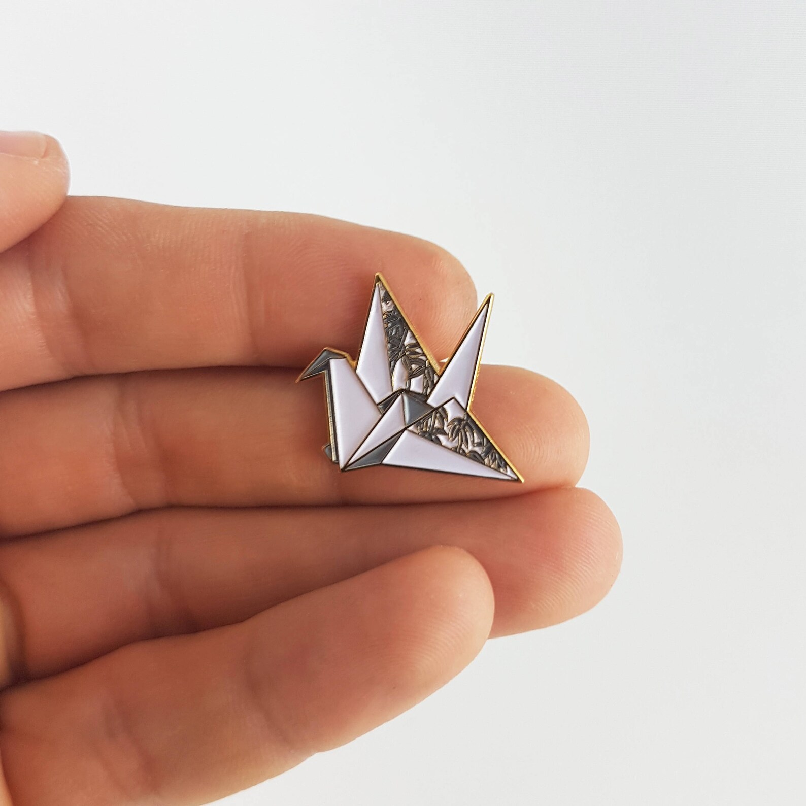 Origami Paper Crane Soft Enamel Pin,enamel Pin,origami Jewelry,paper ...