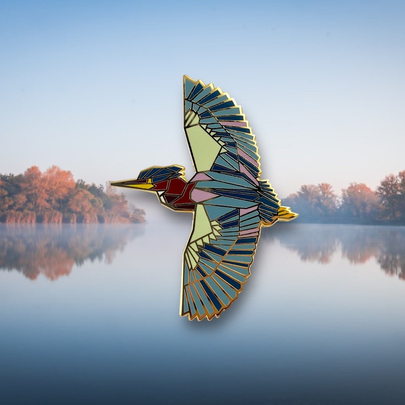 Bird Enamel Pin - Etsy