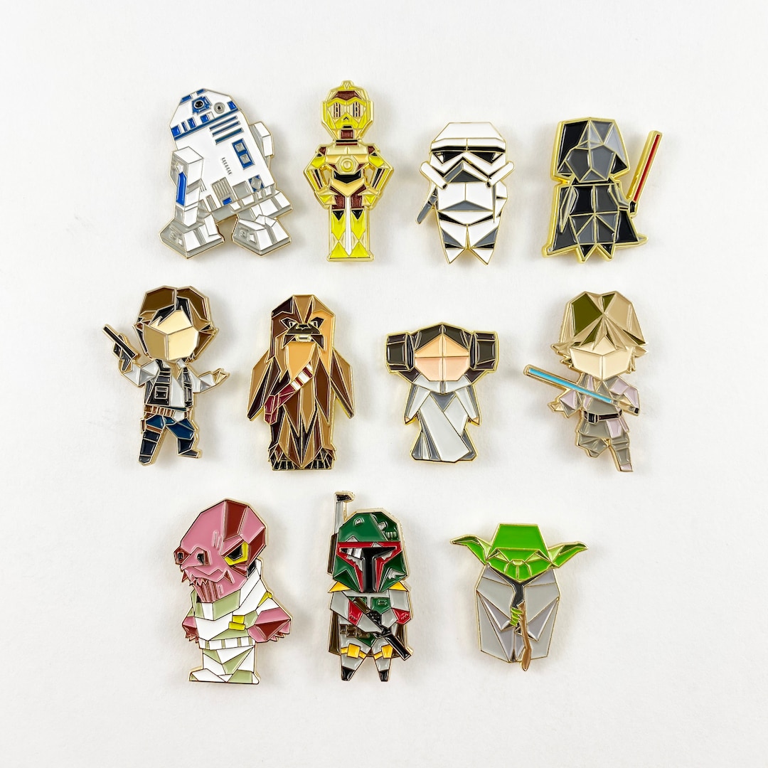 Star Wars Pin Setpin Setyoda Enamel Pinenamel Pinsstar - Etsy