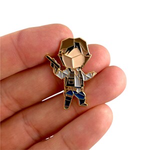 Han Solo Pin,star Wars Gift,origami Han Solo Soft Enamel Pin,enamel Pin ...