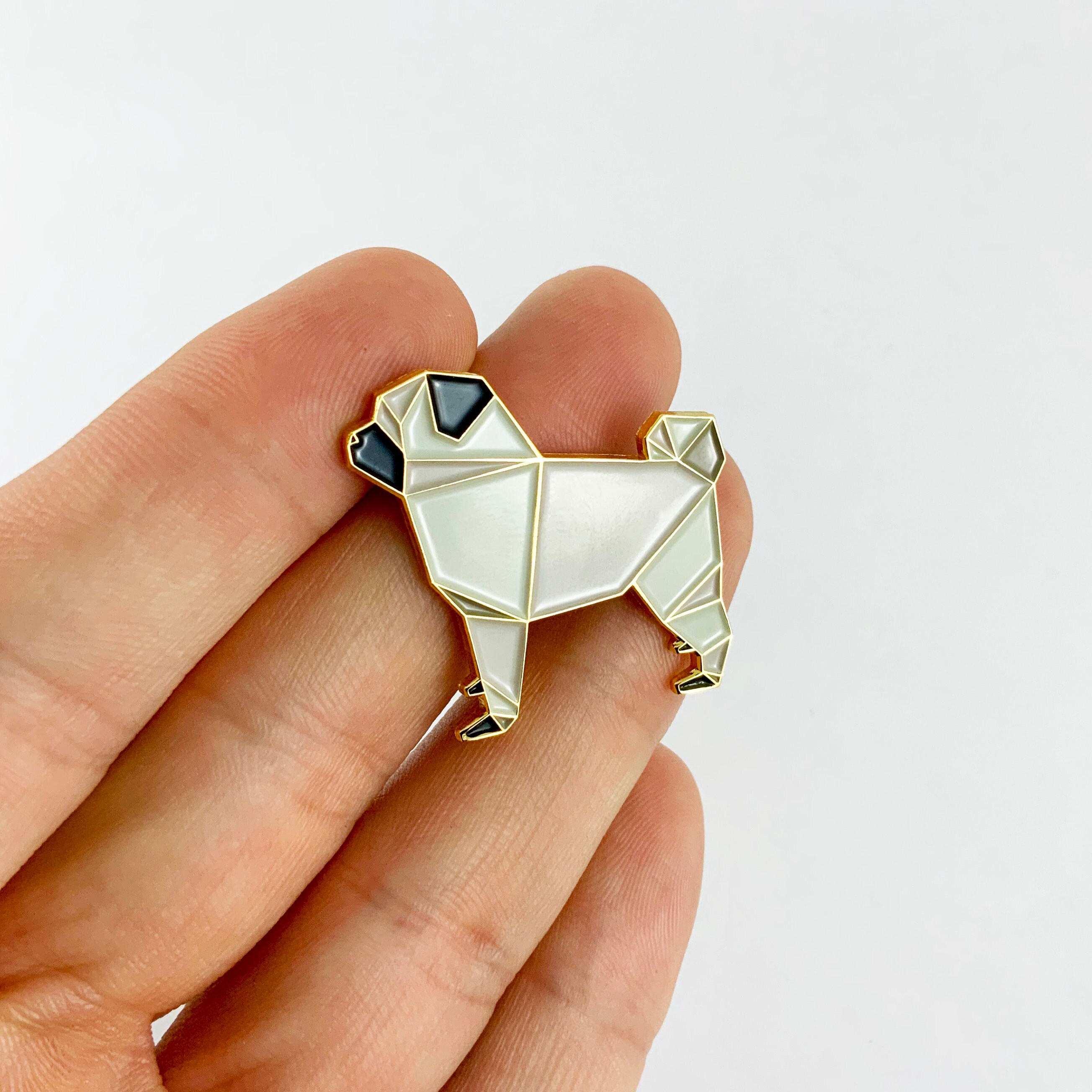 Pug Dog Enamel PinEnamel PinsPug Enamel PinDog PinDog | Etsy