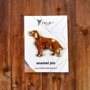 Origami Irish Setter Enamel Pin: Dog Lover Gift - Etsy
