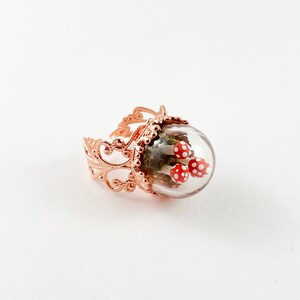 Toadstool Mushroom Terrarium Ring,forest Ring,nature Jewelry,magic ...