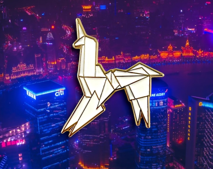 Bladerunner Enamel Pin,enamel Pin,origami Jewelry,bladerunner Pin ...