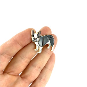 Origami French Bulldog Enamel Pin,enamel Pin,french Bulldog Pin,dog Pin ...