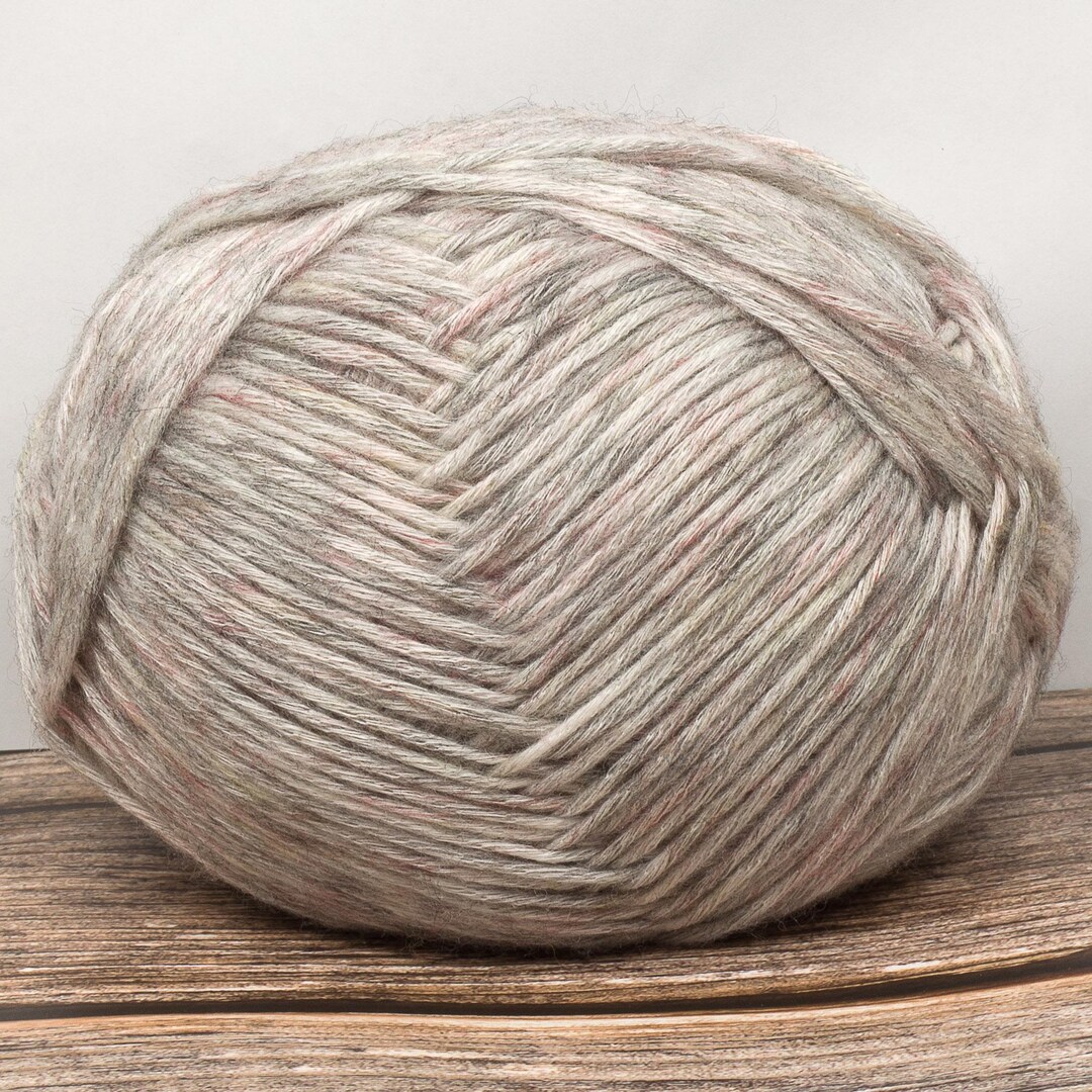 Puff Yarn (dyed Silver Rose) 10 Ply Aran 100g 250m Acrylic Cotton Soft ...