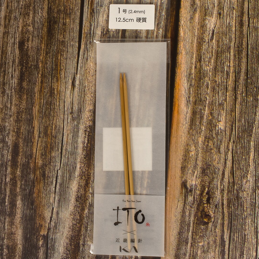 ITO Interchangable Needles bamboo 5 Inch 2.4mm (small M1.8) Knitting ...