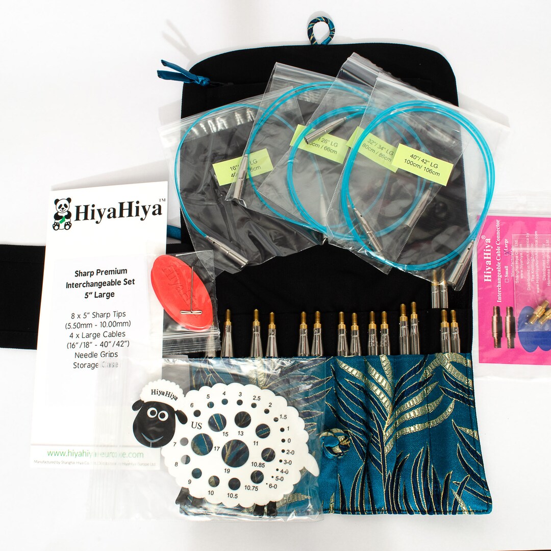 Hiyahiya Circular Needlesbr/steel Sharp Large 5 Inch Premium Knitting ...