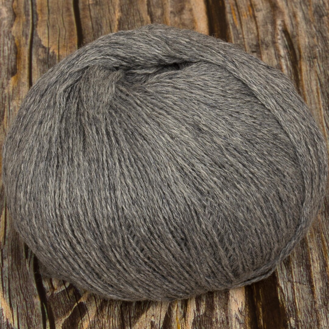 Merino Lace Yarn (dyed Grey) 50g 400m 2 Ply Wool Knitting Crochet ...