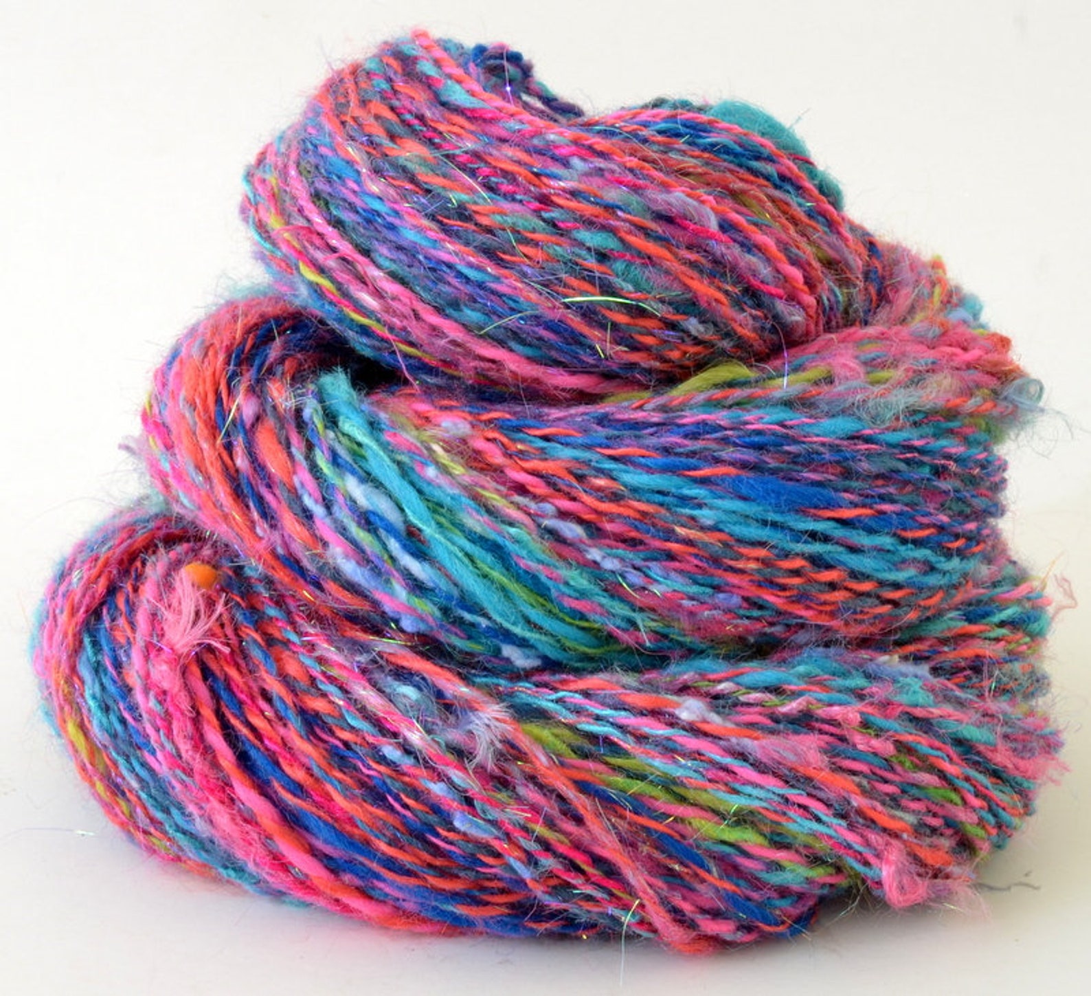 Handspun Yarn Hand Spun Merino Bamboo Silk Yarn Art Yarn - Etsy