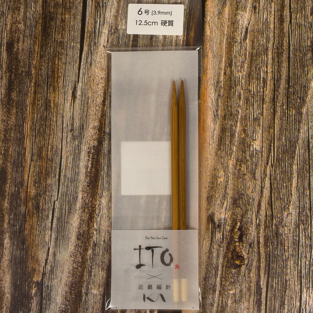 ITO Interchangable Needles bamboo 5 Inch 3.9mm (large M2.0) Knitting ...