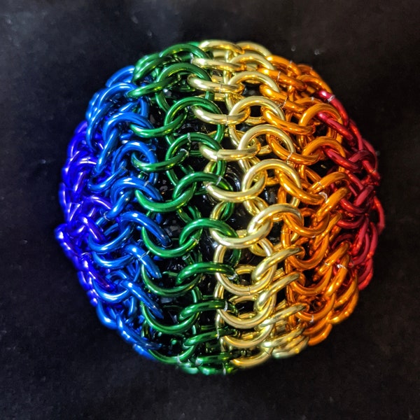 Rainbow Chain Mail - Etsy