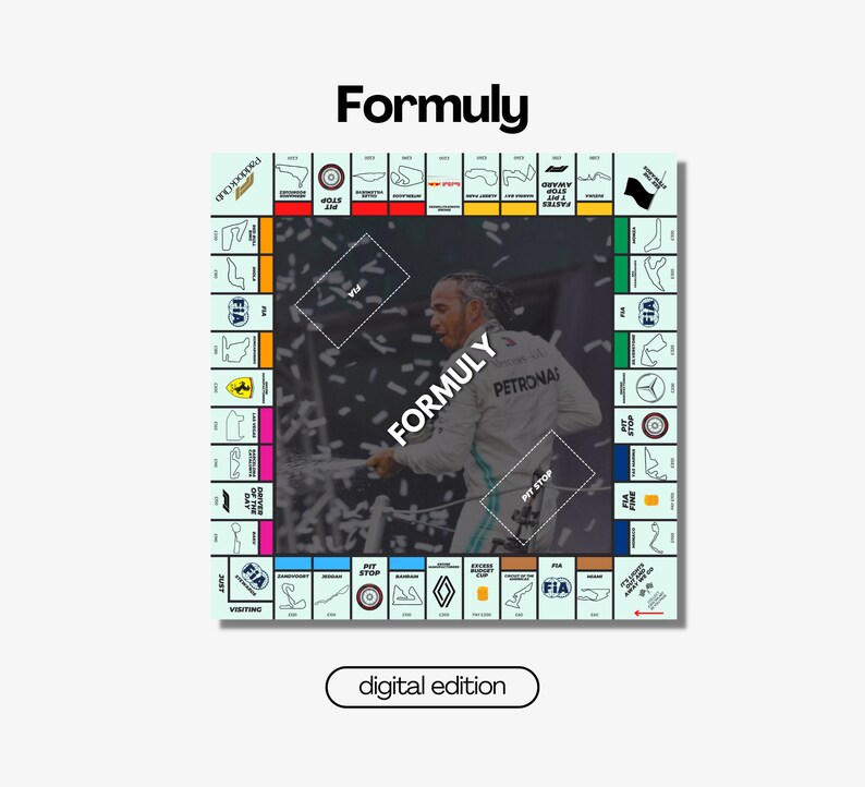 Formuly F1 Monopoly Edición Formula 1 Juego De Mesa F1 F1 Cartas ...