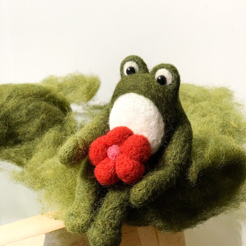 Needle Felted Frog - Etsy
