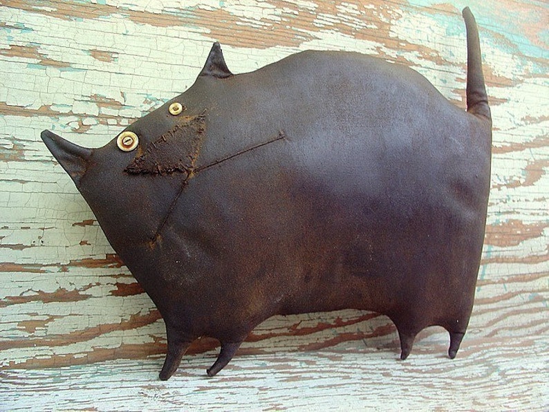Bobo a Primitive Folk Art Cat Pattern - Etsy