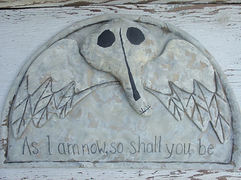 Skeleton Angel, A Primitive Folk Art Pattern From Raven's Haven - Etsy