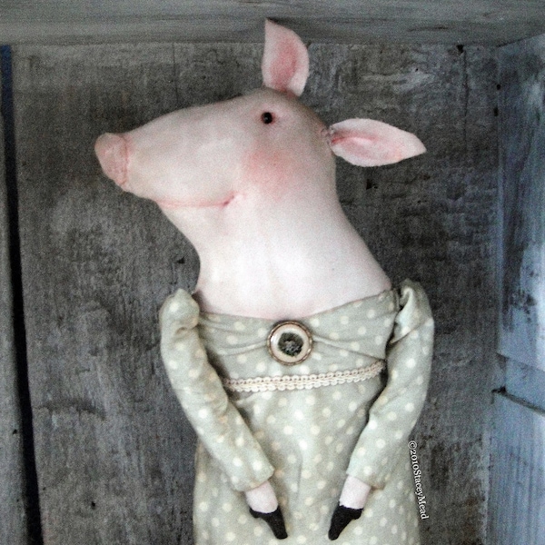 Primitive Pig - Etsy