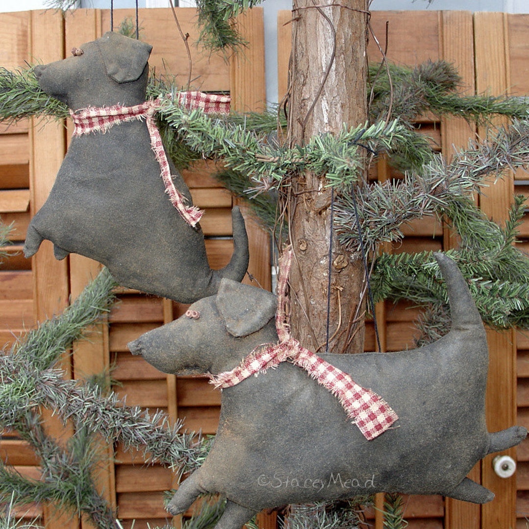 Lab Ornies. A Primitive Folk Art Holiday Pattern From Raven's Haven - Etsy