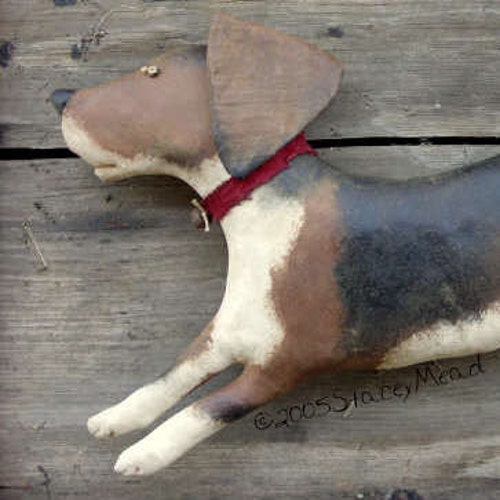 Rosie A Primitive Folk Art Dog Pattern From Raven's - Etsy
