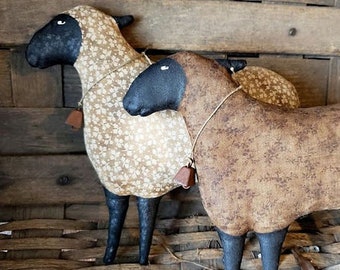 Emily, A Primitive, Folk Art Sheep Pattern by Raven's Haven - Etsy