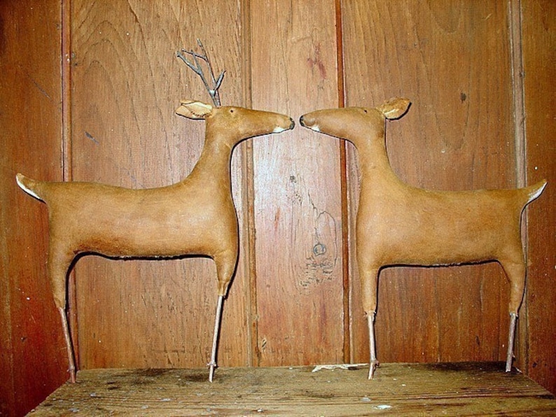 Adirondack Deer, A Primitive *PATTERN* by Raven's Haven - Etsy
