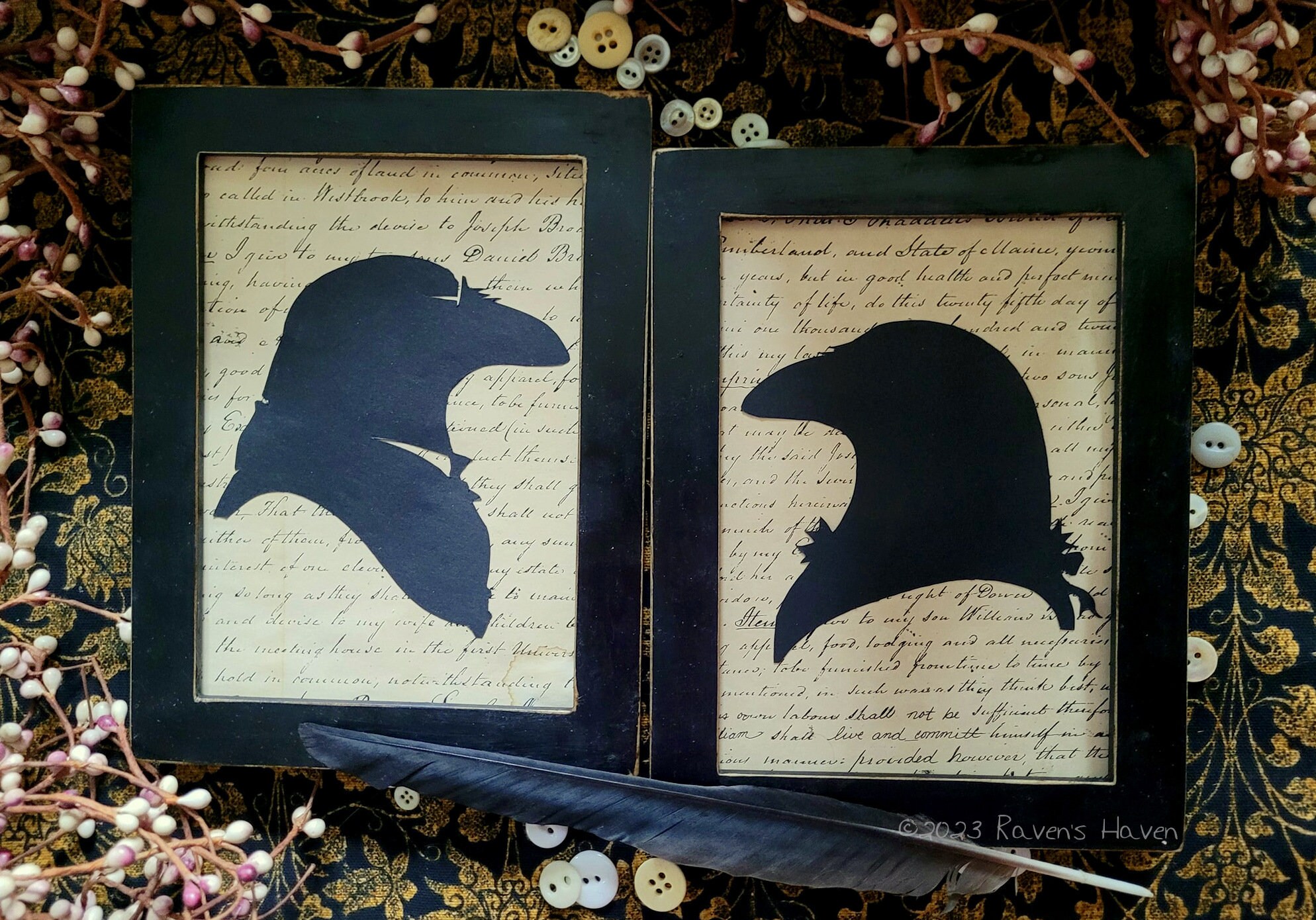 Victorian Crows, A Paper Cutting PATTERN From Raven's Haven - Etsy