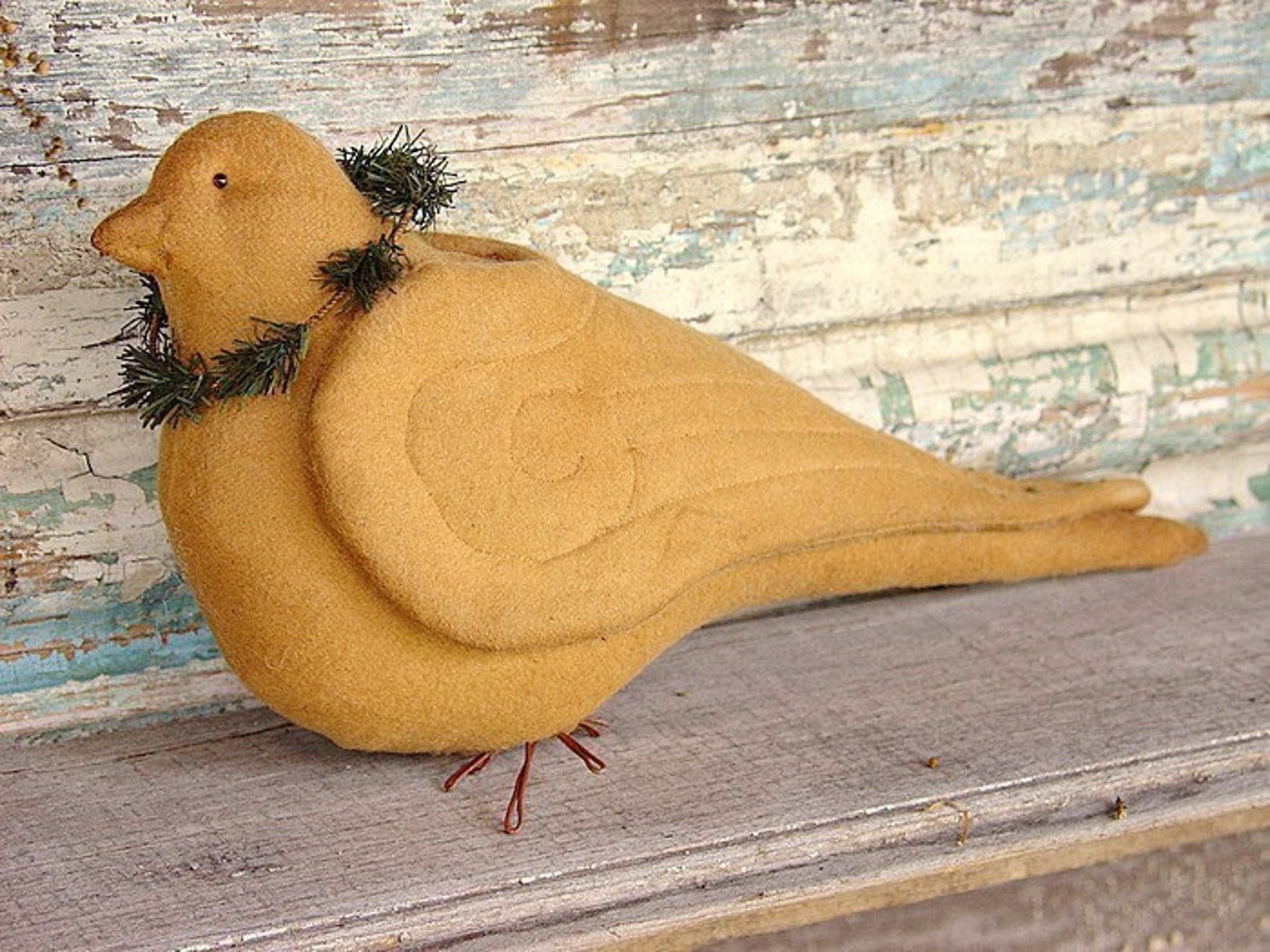 Lauren, A Primitive Folk Art Dove *PATTERN* - Etsy