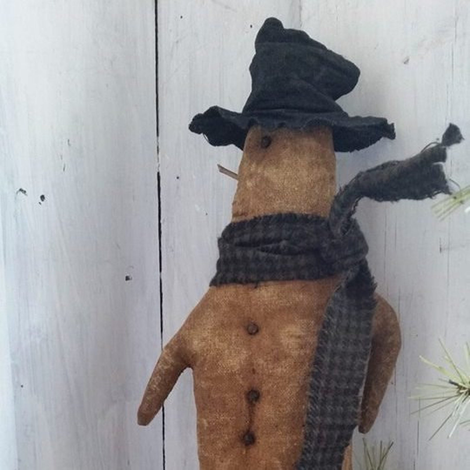 Raven's Haven Primitive Folk Art Pattern Olde Gingerbread Man - Etsy