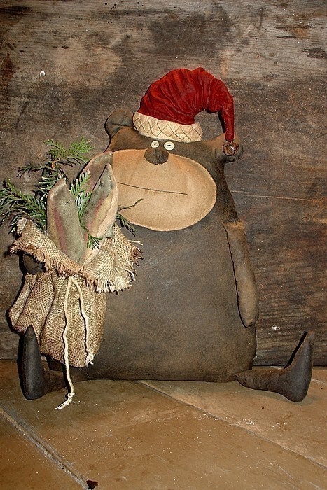 Adirondack Zack A Primitive Bear Pattern From Raven's | Etsy