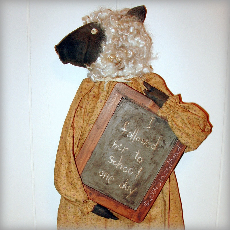 Folk Art Sheep - Etsy