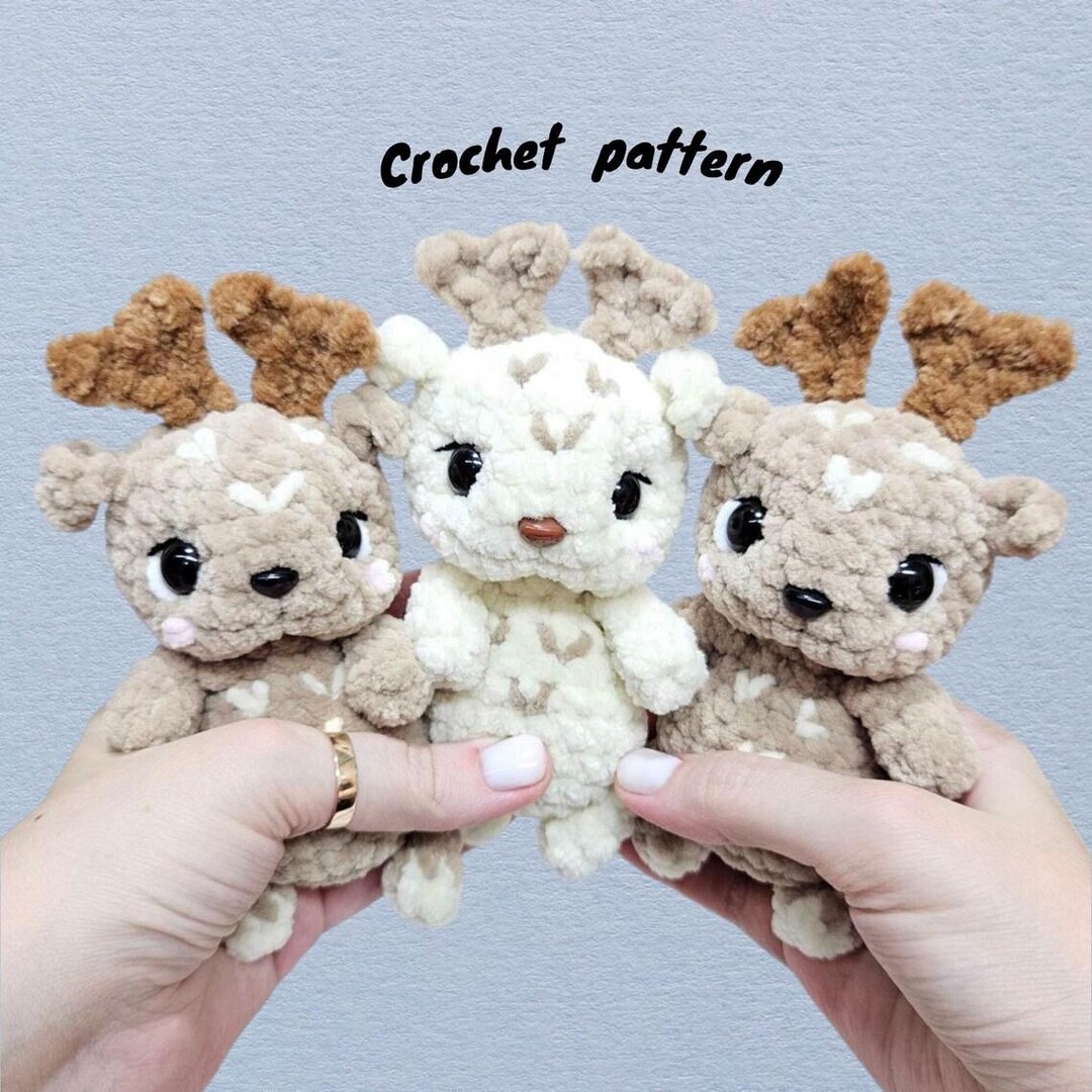 No-sew Deer Crochet Pattern, Deer Crochet Pattern, Digital PDF Files in ...
