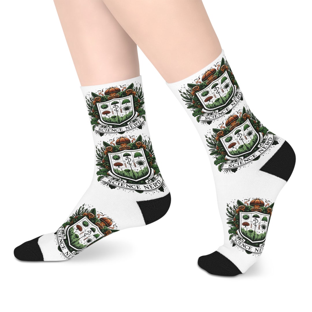 Rainforest Science Nerd Socks - Etsy