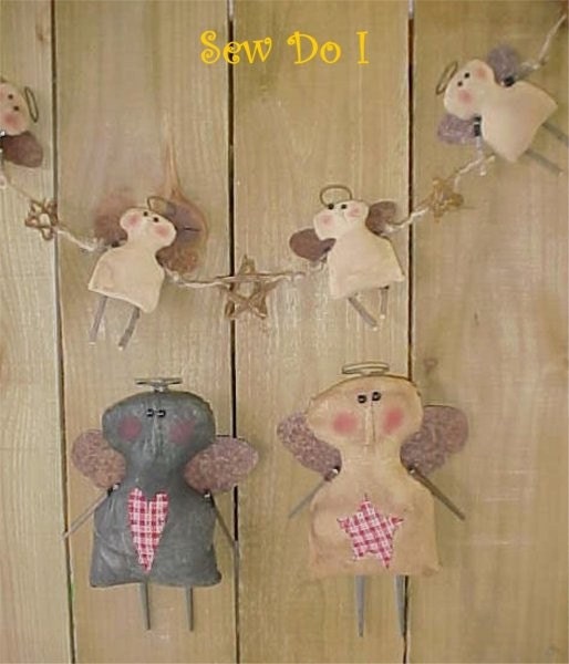 Prim and Rusty Angel Ornie Pattern - Etsy