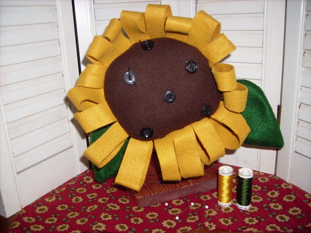 Sunflower Pincushion Pattern Etsy