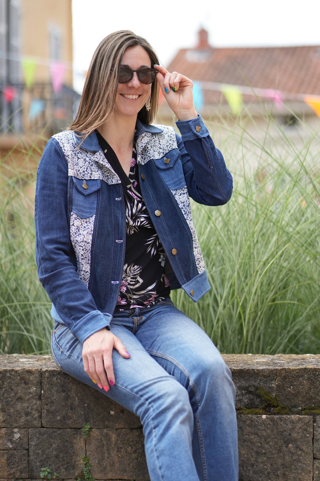 Unique Women's Denim Jacket | Original Jacket Made From Worn Jeans ...
