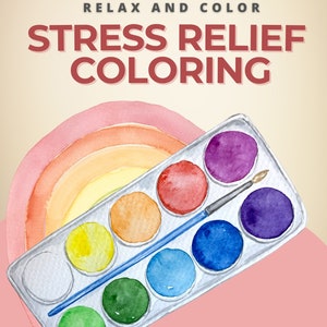 Stress Relief, Relaxing Patterns, Adult Coloring Book, Stress Relieving ...