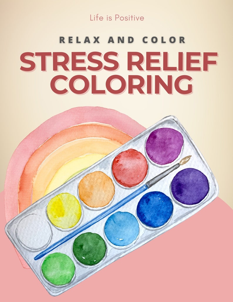 Stress Relief, Relaxing Patterns, Adult Coloring Book, Stress Relieving ...