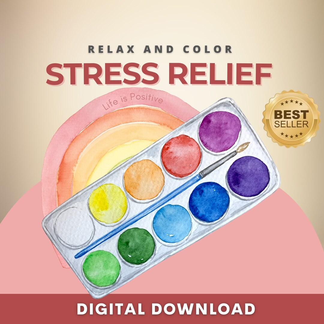 Stress Relief, Relaxing Patterns, Adult Coloring Book, Stress Relieving ...