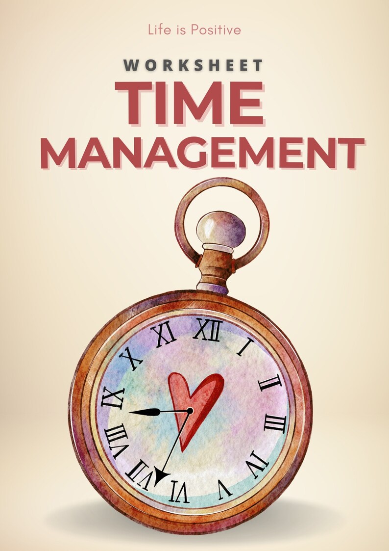 Time Management Workbook: Printable Planner & Tracker (PDF) - Etsy