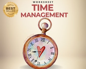 Time Management Workbook: Printable, Planner, Time Manager, Worksheets ...