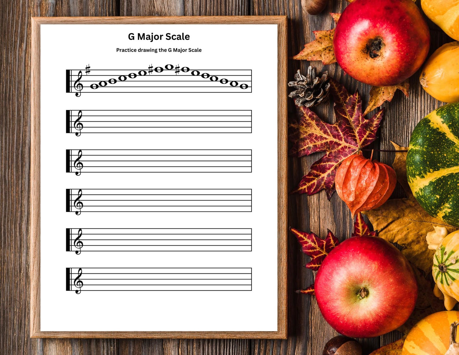 Printable Music Scale Practice Sheet Music Teacher Resources for Music ...