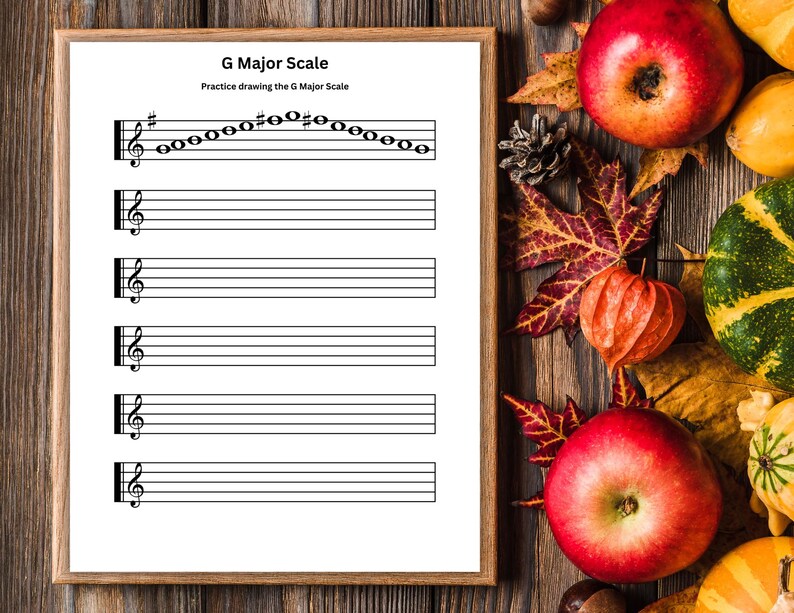 Printable Music Scale Practice Sheet Music Teacher Resources for Music ...