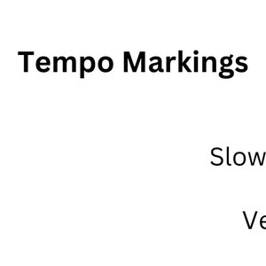 Music Tempo Markings List - Etsy